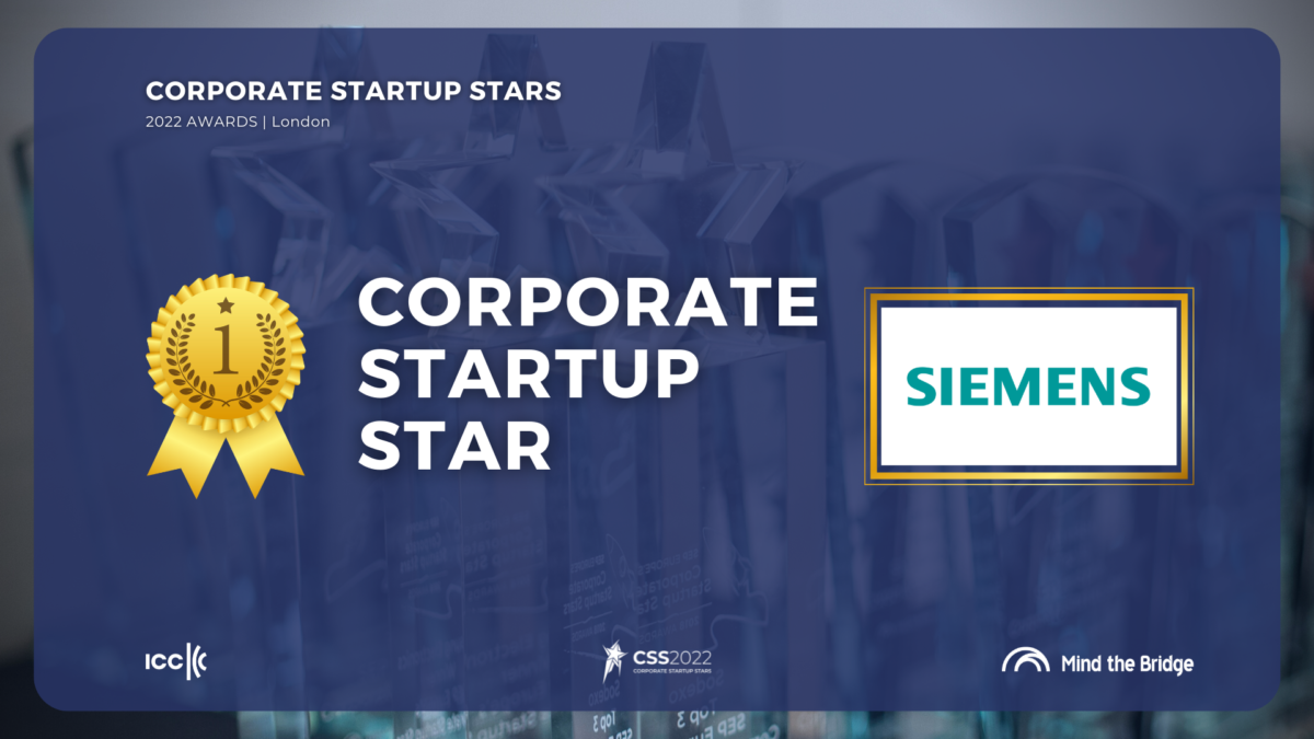 Siemens is 2022 World’s Corporate Startup Star